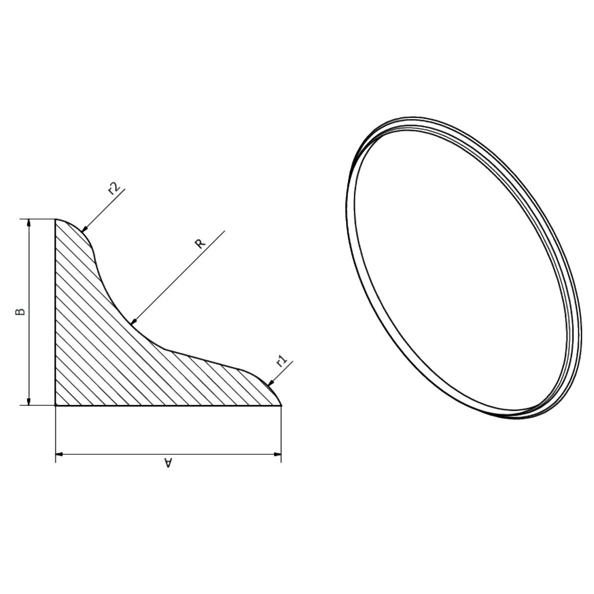 Rubber sealing ring - wedge Tyran 20 - Kabat Tyre | Polish Tire and ...
